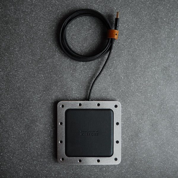 Hand Made Wireless Charger - Ash & Stainless Steel – Noah & Grey